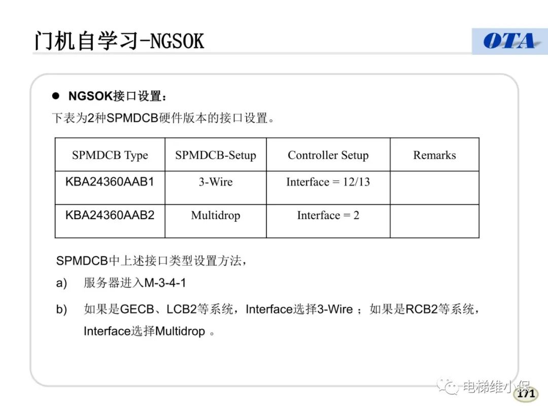 奥的斯机电门机NGSOK自学习参数和方法 | 默者